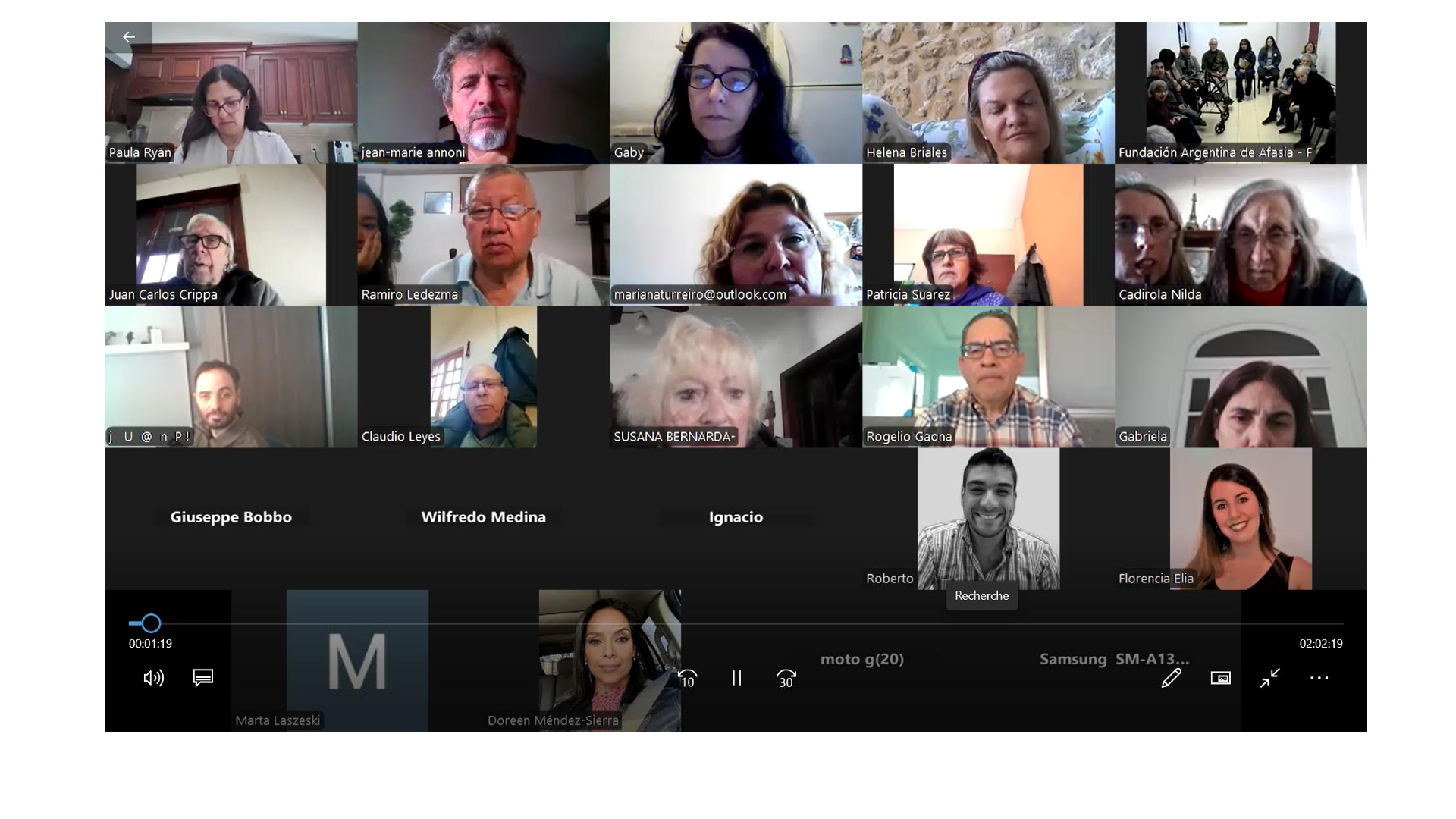 Minutes of Zoom Meetings on Aphasia Awareness - Aphasie International